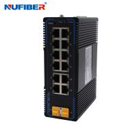 China Managed Gigabit Fiber Ethernet Switch 12 UTP Port to 2 SFP Ports Industrial Din Rail Mount Telnet Switch for sale