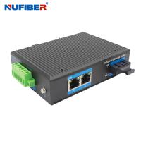 China Dual Fiber 1000M Unmanaged Industrial Switch , Optical Media Converter With 2 Ethernet Ports for sale