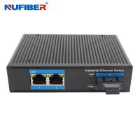 China Dual Fiber 1000M Unmanaged Industrial Switch , Optical Media Converter With 2 Ethernet Ports for sale