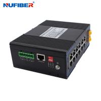China 10/100/1000M Managed Gigabit Fiber Ethernet Switch 12 UTP Port to 2 SFP Ports Industrial Din Rail Mount Telnet Switch for sale
