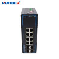 China IP44 4 Port Managed Industrial Switch With 4 Sfp 4 KV Ethernet Surge Protection for sale