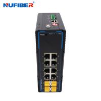 China IP44 4 Port Managed Industrial Switch With 4 Sfp 4 KV Ethernet Surge Protection for sale