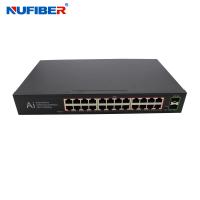 China NF-PSE5224-SFP-1U 1U Rack Type 24 Port Gigabit PoE Switch for Hikvision IP Camera with Power Priority Mechanism and 8.8Gbps Switch Capability for sale