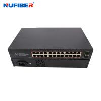China NF-PSE5224-SFP-1U 1U Rack Type 24 Port Gigabit PoE Switch for Hikvision IP Camera with Power Priority Mechanism and 8.8Gbps Switch Capability for sale