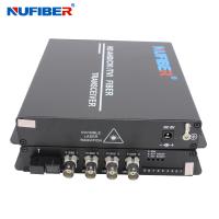 China NF-4V1D-T/R-F20-1080P Fiber Video Converter 1080P 4CH BNC to Fiber Transmitter Receiver FO to Coaxial Extender for sale