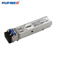 China 80km 622Mb/s SFP Transceiver singlemode single fiber 1490nm/1550nm LC DDM for sale