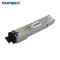 China 1.25G SFP Module BIDI 40km 1310nm / 1550nm Single fiber Singlemode SFP Transceiver SC DDM Function for sale