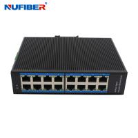 China 1000Mpbs 16 Port Unmanaged Industrial Ethernet Switch Din Rail Mount IP40 Outdoor Network for sale