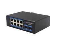 China 10/100/1000Mbps Unmanaged Industrial SFP Ethernet Switch Gigabit 2 SFP to 8 RJ45 Ethernet Switch SC/FC/ST/LC/SFP Port Din Rail Mount DC24V for sale