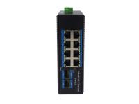 China 10/100/1000Mbps Unmanaged Industrial SFP Ethernet Switch Gigabit 2 SFP to 8 RJ45 Ethernet Switch SC/FC/ST/LC/SFP Port Din Rail Mount DC24V for sale