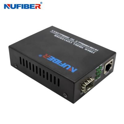 China 10/100/1000M SFP To UTP Fiber Media Converter DC5V 1A for sale