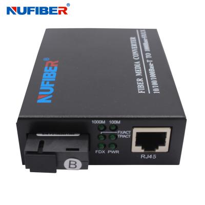 China NF-C2200LX20A/B Simplex 1310 / 1550nm 20km SC Gigabit Media Converter 10/100/1000M for sale