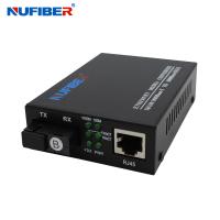 China NF-C2200LX20A/B Simplex 1310 / 1550nm 20km SC Gigabit Media Converter 10/100/1000M for sale