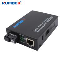 China NF-C2200LX20A/B Simplex 1310 / 1550nm 20km SC Gigabit Media Converter 10/100/1000M for sale