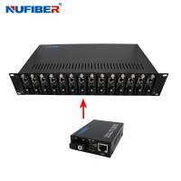 China High-Performance 2U Fiber Media Converter Rack Mount Chassis with 14 Slots and Backup Power for sale