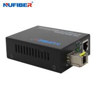 China 10/100M SFP Media Converter SFP Slot To RJ45 Optical Media Converter for sale
