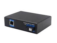 China Unmanaged Industrial Ethernet Switch with 1 Port 10/100/1000M RJ45 and 1 Port 1000Mbps SC Fiber for Network Camera and VoIP Phone for sale