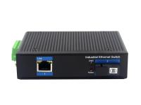 China Unmanaged Industrial Ethernet Switch with 1 Port 10/100/1000M RJ45 and 1 Port 1000Mbps SC Fiber for Network Camera and VoIP Phone for sale