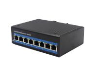 China 1000MBase-T UTP Unmanaged Industrial Switch 8 Port For IP Cameras IP40 DIN-rail Type for sale