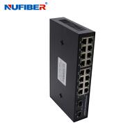 China Gigabit SFP Ethernet Switch 16x10/100/1000M to 2x1000M SFP UTP LC/SC with SFP Module DC12V for sale