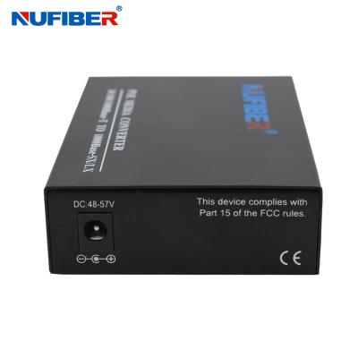 China 10/100/1000M POE Powered Switch  SM SC 20km Fiber To Copper Media Converter With POE for sale