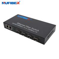 China 2 RJ45 Port 4 Sfp Port Switch Media Converter Support 5-16V Voltage Input for sale