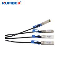 China Direct Attach Cable QSFP28 To 4xSFP28 100g DAC Cable , 1M Passive Copper Cable for sale