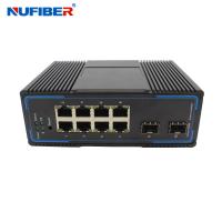 China Industrial Ethernet Managed POE Switch L2 8x10 / 100 / 1000base-T 2x1000base-X SFP for sale