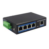 China Unmanaged Industrial Switch DC48V 5 Port Unmanaged Ethernet Switch Powered Unmanaged POE Switch for sale