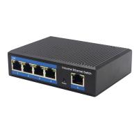 China Unmanaged Industrial Switch DC48V 5 Port Unmanaged Ethernet Switch Powered Unmanaged POE Switch for sale