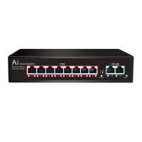 China 8xFE POE + 2FE UPlink UTP Port Power Over Ethernet Switch POE For CCTV IP Cameras for sale