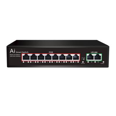 China 8xFE POE + 2FE UPlink UTP Port Power Over Ethernet Switch POE For CCTV IP Cameras for sale