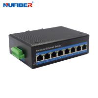 China 1000M 8 Port Industrial Ethernet Switch IP40 Protection Grade Unmanaged Industrial Switch for sale