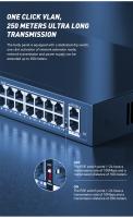 China 48V POE Fiber Media Converter 1000M Fx to 10/100/1000M Tx Simplex SM 1310 / 1550nm POE Powered Switch for sale