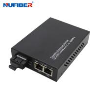 China 1000M Fiber Ethernet Switch RoHS Approved 2 Port Ethernet Switch Single Mode Fiber Converter for sale