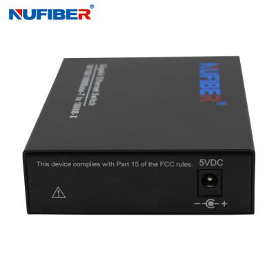 China Gigabit Fiber Ethernet Switch Converter With 2 Rj45 1 Fiber Port Network Switch for sale