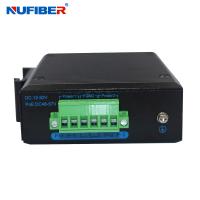 China NUFIBER Din Rail 10/100/1000M Fiber To UTP Converter 24V Unmanaged Industrial Switch for sale