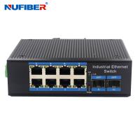 China NuFiber Industrial Ethernet Unmanaged Switch 8x10 / 100 / 1000base-T SFP Port for sale