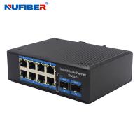China NuFiber Industrial Ethernet Unmanaged Switch 8x10 / 100 / 1000base-T SFP Port for sale
