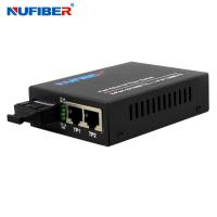 China 100Mbps 2 Port Fiber Optic Switch forward switching mechanism for sale