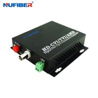 China 1RS485 1BNC Fiber Audio Converter , Optical Video Transmitter And Receiver CCTV DVR 1080P 720P Analog Signal Fiber Video Converter for sale