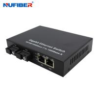 China FCC Certificated 1000M Fiber Ethernet Switch With 2 Rj45 2 Fiber Port Gigabit Fiber Ethernet Switch for sale