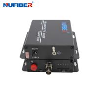 China Iron Case Fiber Video Converter , 1BNC Video audio data coax Optical video transmitter and receiver for sale
