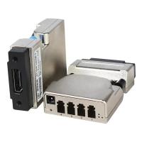 China NUFIBER EDID SM 4core LC Dvi To Fiber Optic Converter 1000 Meters Distance DVI to Fiber Extender for sale