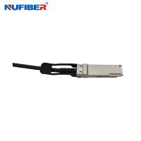 China 40G QSFP+ To QSFP+ Passive AWG24 Direct Attach Copper Cable 1M 3M for sale