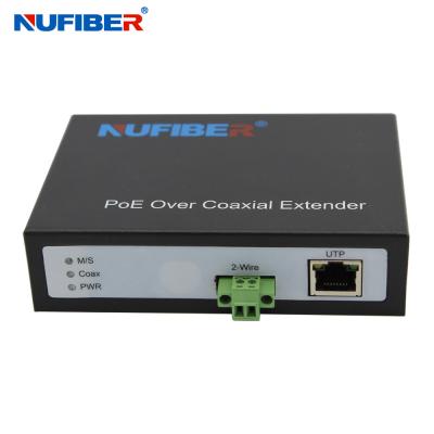 China IP Camera 2 Wire POE EOC Extender With External DC52V Power Ethernet over Coaxial Extender for sale