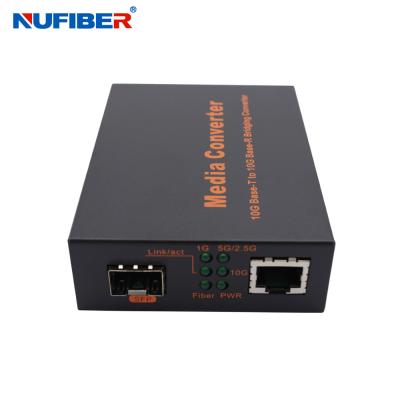 China NUFIBER SFP+ To RJ45 Port 10Gbps Media Converter Ethernet To Fiber for sale
