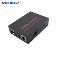 China NUFIBER SFP+ To RJ45 Port 10Gbps Media Converter Ethernet To Fiber for sale