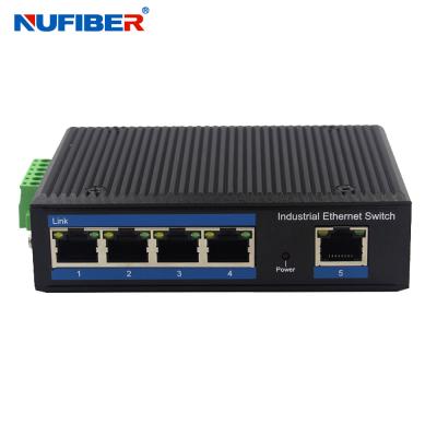 China Din Rail 5 port UTP RJ45 Ethernet Network Switch IP40 For CCTV IP Camera Unmanaged Industrial Switch for sale