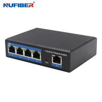 China Din Rail 5 port UTP RJ45 Ethernet Network Switch IP40 For CCTV IP Camera Unmanaged Industrial Switch for sale